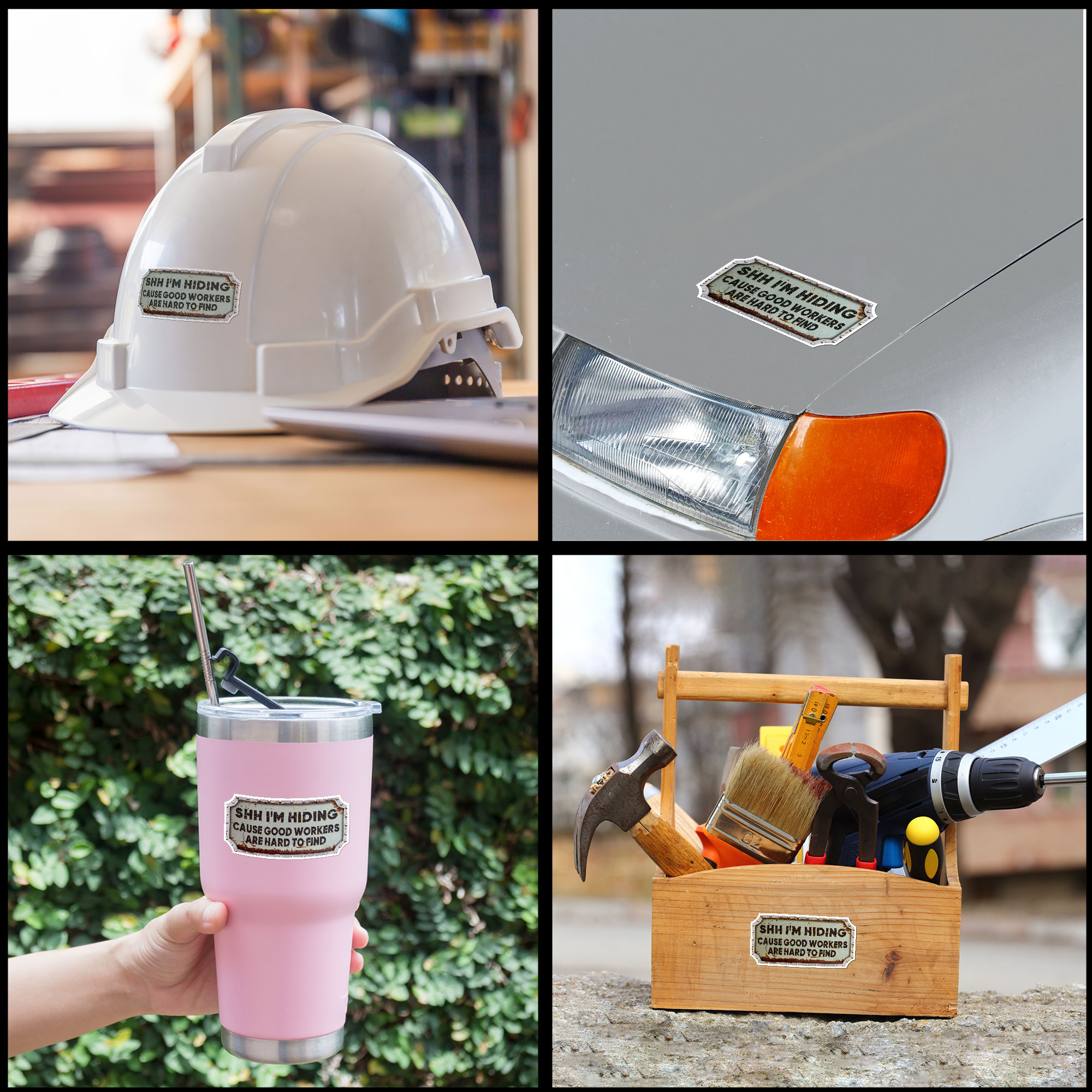 Shh Im Hiding Good Workers Stickers Skill Worker Stickers | eBay